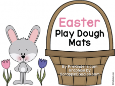 Easter Play Dough Mats - PreKinders Preschool Activities