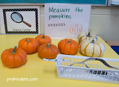 Mini Pumpkin Math - PreKinders Preschool Activities