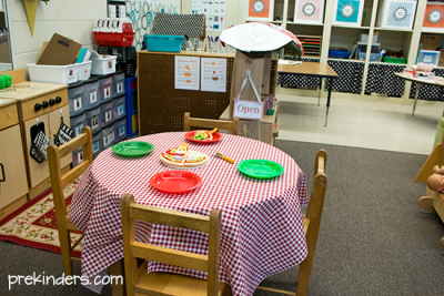 Pizza Shop Dramatic Play - PreKinders Preschool Activities