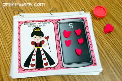 Valentines Play Dough Mats - PreKinders Preschool Activities