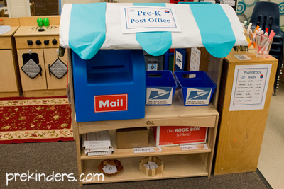 Post Office Dramatic Play - PreKinders Preschool Activities