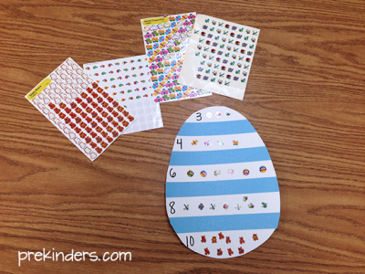 Easter Counting for Preschool Math - PreKinders
