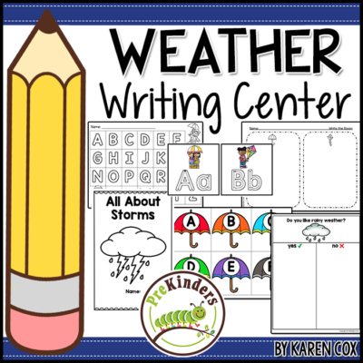 Weather Picture-Word Cards - PreKinders Preschool Activities