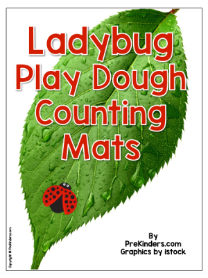 Ladybug Play Dough Math Mats - PreKinders Preschool Activities