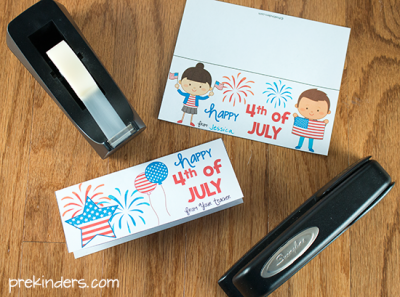 4th of July Treat Bag Toppers - PreKinders