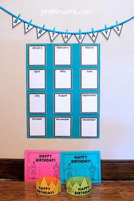 Birthday Crown, Certificate, Chart - PreKinders