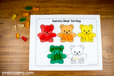 Gummy Bear Math Printables - PreKinders