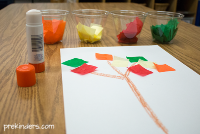 Fall Art Center Ideas in Pre-K - PreKinders