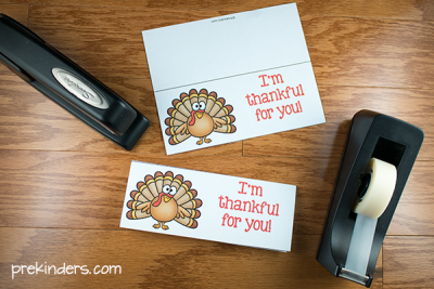 Thanksgiving Treat Bag Topper - PreKinders