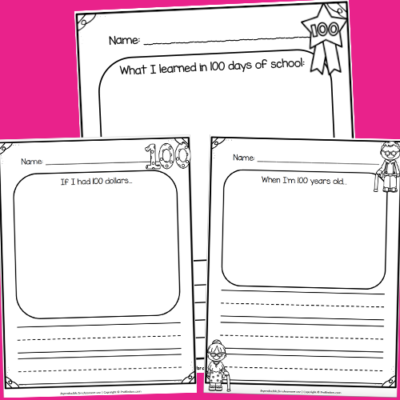 100 Days of School in Pre-K - PreKinders