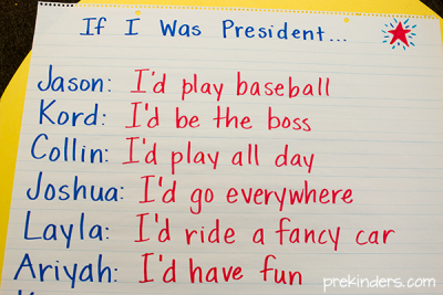 President's Day Activities for Preschool, Pre-K - PreKinders