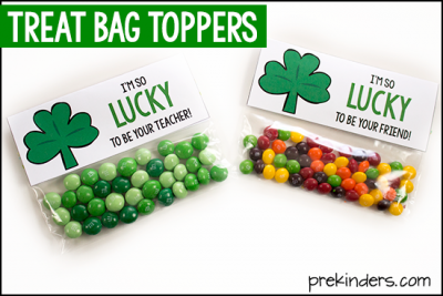St. Patrick's Treat Bag Toppers - PreKinders