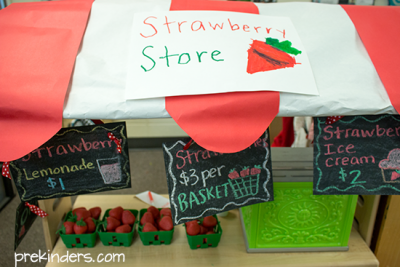 Strawberry Dramatic Play Shop - PreKinders