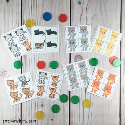 Pets Same and Different Games for Visual Discrimination - PreKinders