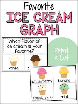 Groovy Joe & Ice Cream Graph Activities - PreKinders