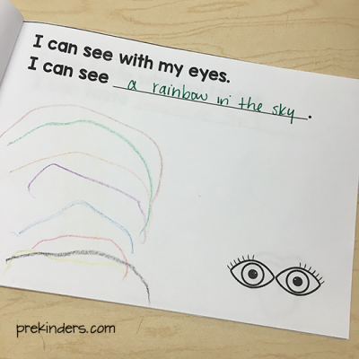 Five Senses Printable Book - PreKinders Preschool Activities