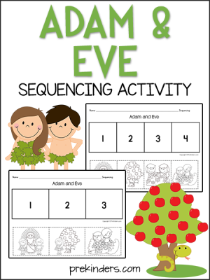 Bible Story Sequencing Cards - PreKinders Preschool Activities