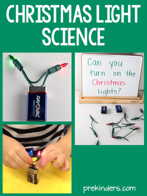 Christmas Lights Science for Preschool, Pre-K Kids - PreKinders