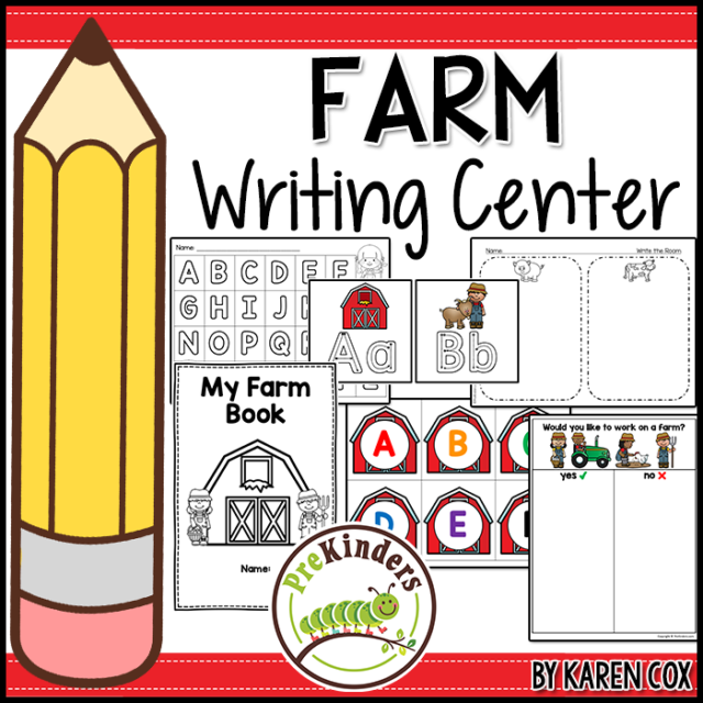 Farm Picture-Word Cards - PreKinders