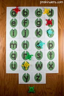 Jumping Frog Alphabet Game - PreKinders