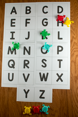 Jumping Frog Alphabet Game - PreKinders