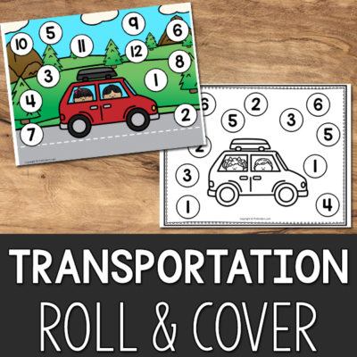 Roll and Cover Games Printables for Pre-K, Kindergarten, Preschool ...