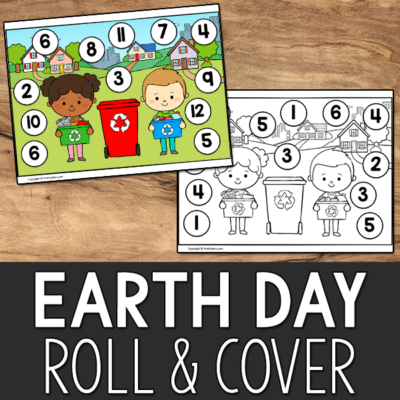 Roll and Cover Games Printables for Pre-K, Kindergarten, Preschool ...