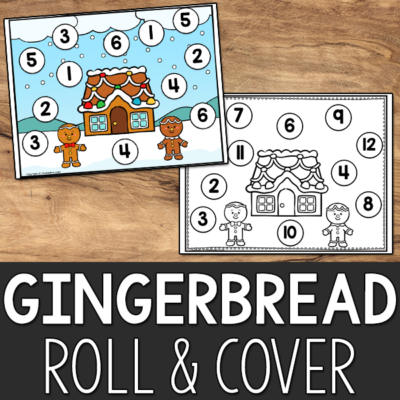 Roll and Cover Games Printables for Pre-K, Kindergarten, Preschool ...