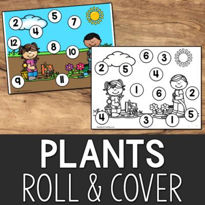Roll and Cover Games Printables for Pre-K, Kindergarten, Preschool ...