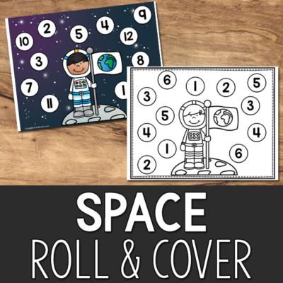 Roll and Cover Games Printables for Pre-K, Kindergarten, Preschool ...