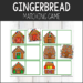 Gingerbread Matching Cards - PreKinders Preschool Activities