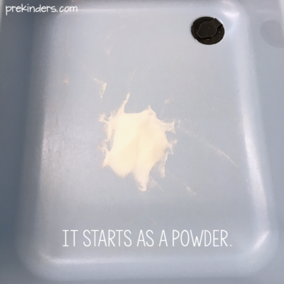 How to Make Pretend Snow in the Sensory Table for Preschool ...