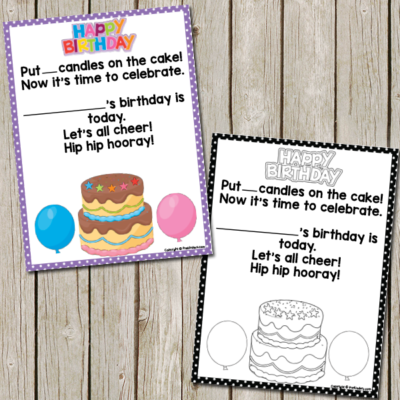 Birthday Crown, Certificate, Chart - PreKinders