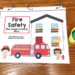 Fire Safety Play Dough Mats - PreKinders Preschool Activities