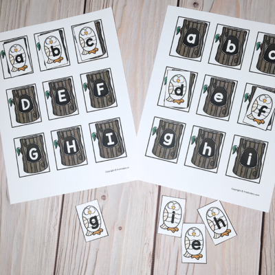 Forest Theme Math & Literacy Printables - PreKinders Preschool Activities