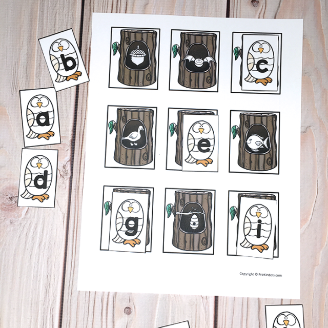 Forest Theme Math & Literacy Printables - PreKinders Preschool Activities