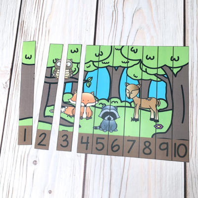 Forest Theme Math & Literacy Printables - PreKinders Preschool Activities