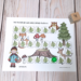 Forest Theme Math & Literacy Printables - PreKinders Preschool Activities