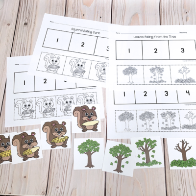 Forest Theme Math & Literacy Printables - PreKinders Preschool Activities