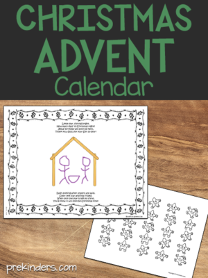 Christmas Advent Calendar - PreKinders
