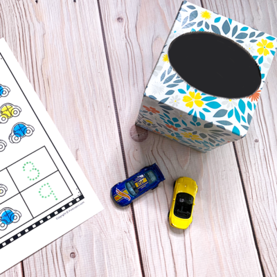 Car Counting Game - PreKinders Preschool Activities