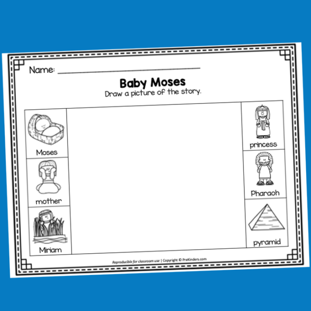 Bible Story Retelling Pages - PreKinders Preschool Activities