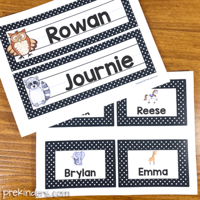 Picture Symbol Name Tags: Preschool Transition Strategies