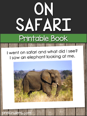 Safari Theme - PreKinders Preschool Activities
