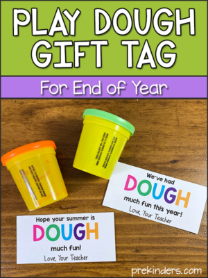 End of Year Gift Tags for Students Free - PreKinders Preschool Activities