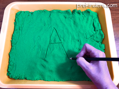 Sensory Writing Trays and Tactile Letters - PreKinders Preschool Activities