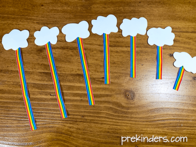 Rainbow Measurement Activity for Preschool Math - PreKinders Preschool ...