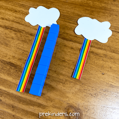 Rainbow Measurement Activity for Preschool Math - PreKinders Preschool ...
