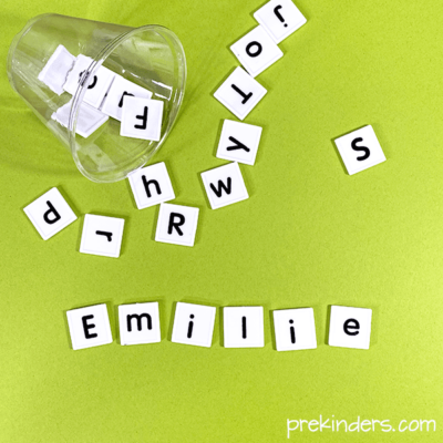 Find the Letters in Your Name Activities - PreKinders Preschool Activities