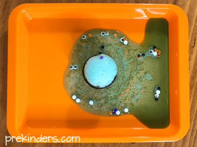 Halloween Science Experiment with Vinegar and Baking Soda